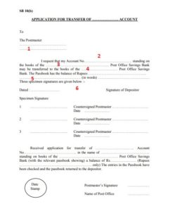 Transfer of Post Office Saving Account 2025 - Complete Guide