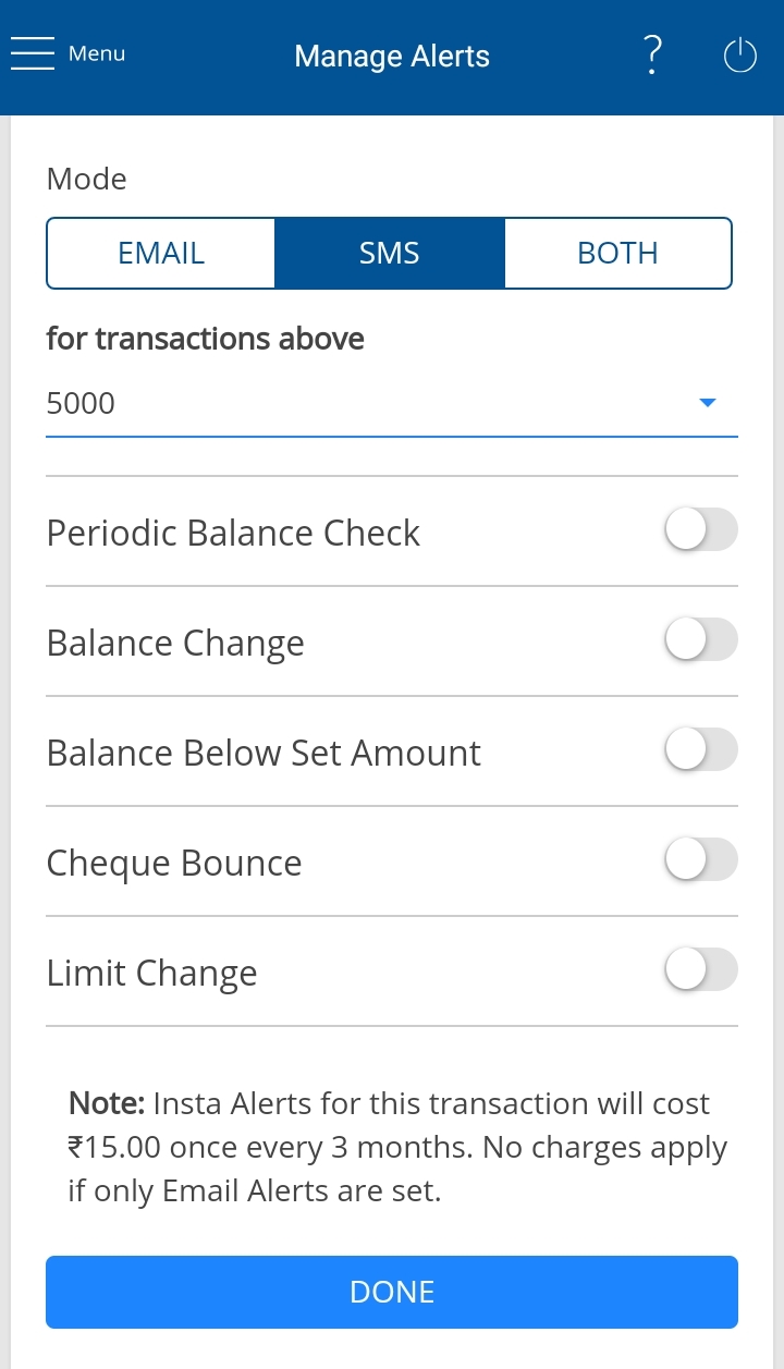 Set SMS Alert in HDFC Bank Online- SMS/Email Alerts