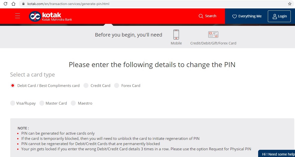 Apply New ATM Card in Kotak Mahindra Bank- Complete Guide