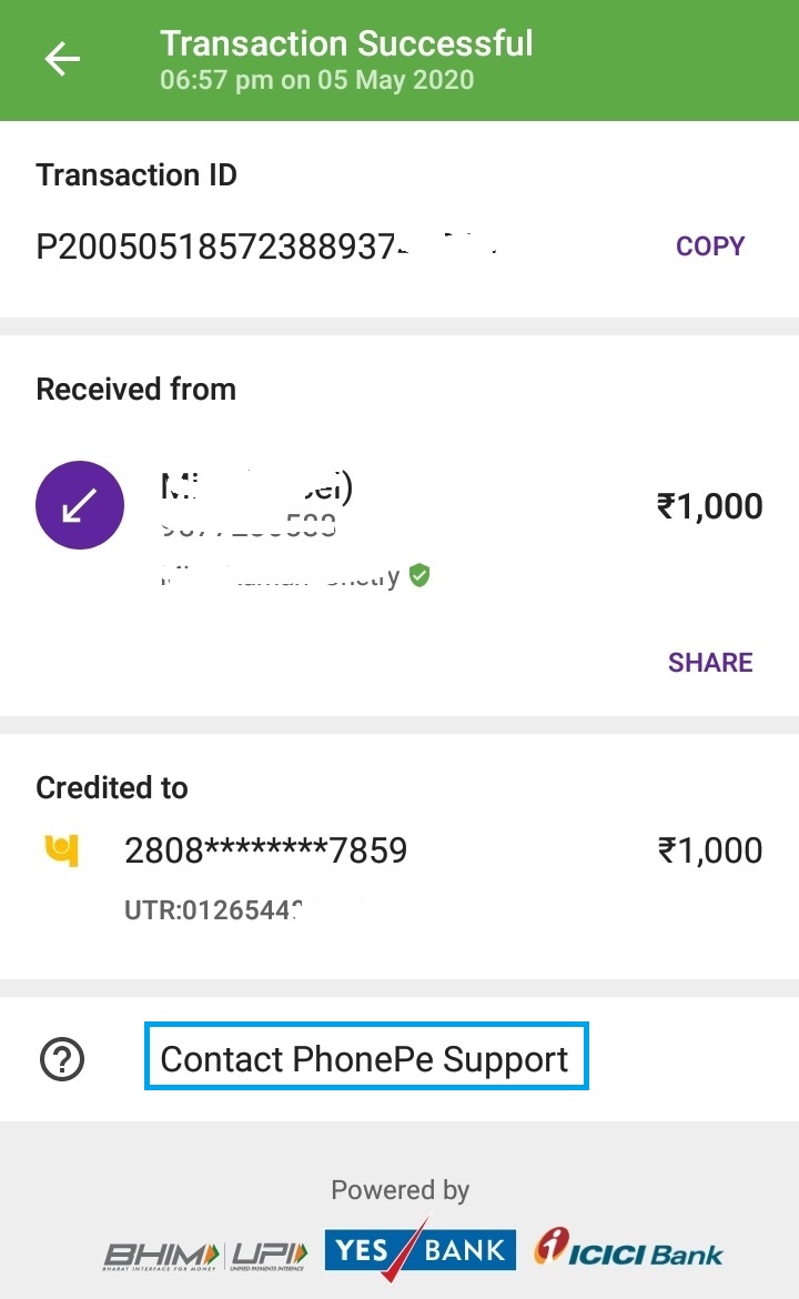 Recover Money Sent to a Wrong Account in PhonePe 2025