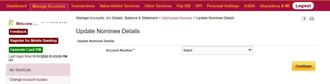 Update PNB Nominee Online 2025